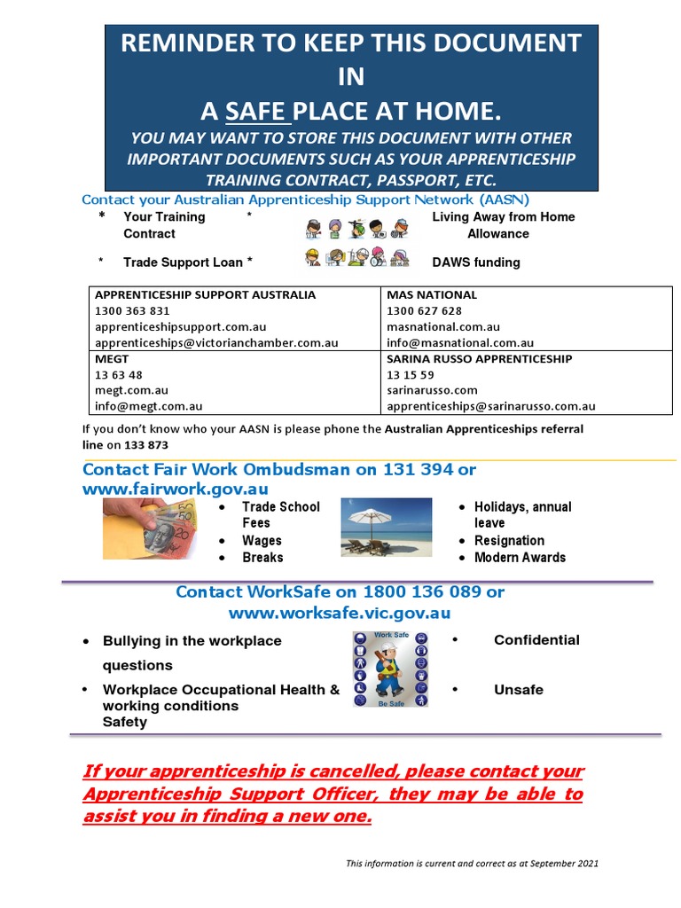 Apprentice Infomation Pack September 2021 | PDF | Employment | Loans