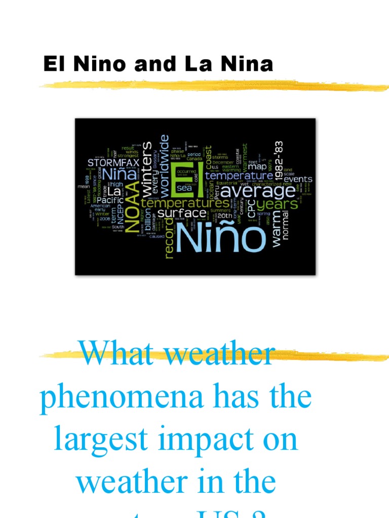 Weather Patterns: El Niño & La Niña | PDF | El Niño | Tropical Meteorology