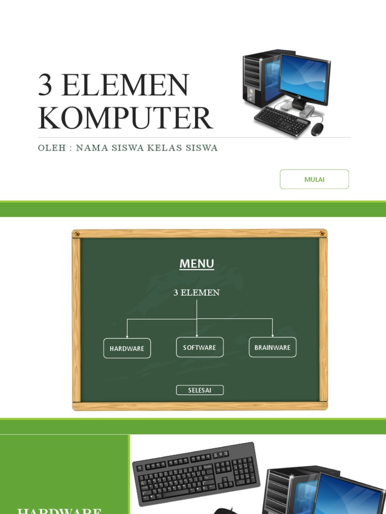 Tiga Elemen Utama Komputer | PDF