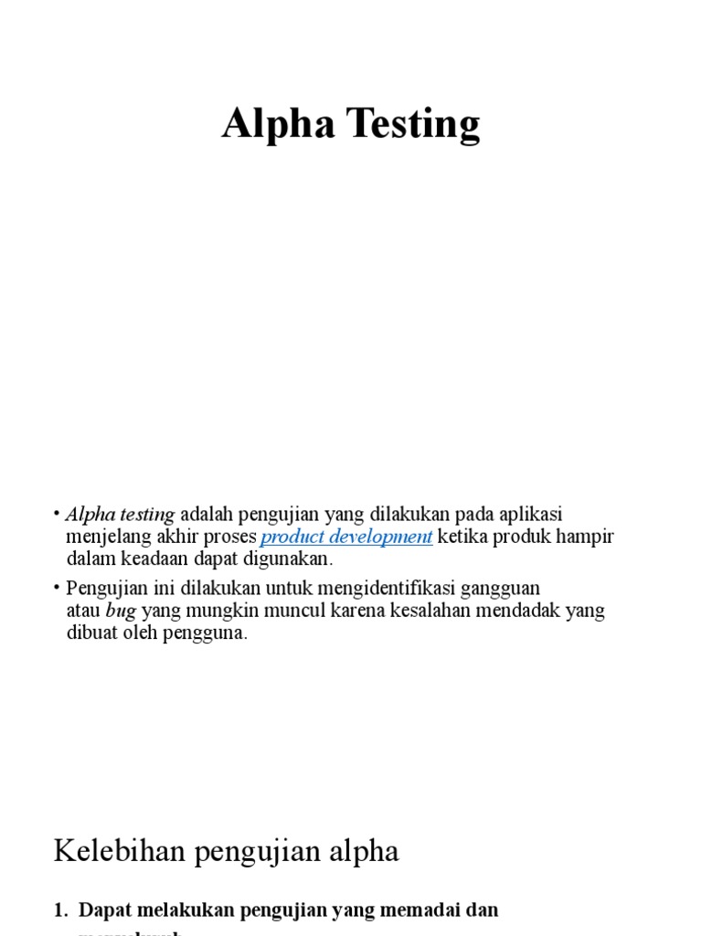 Alpha Testing | PDF | Bisnis | Komputer