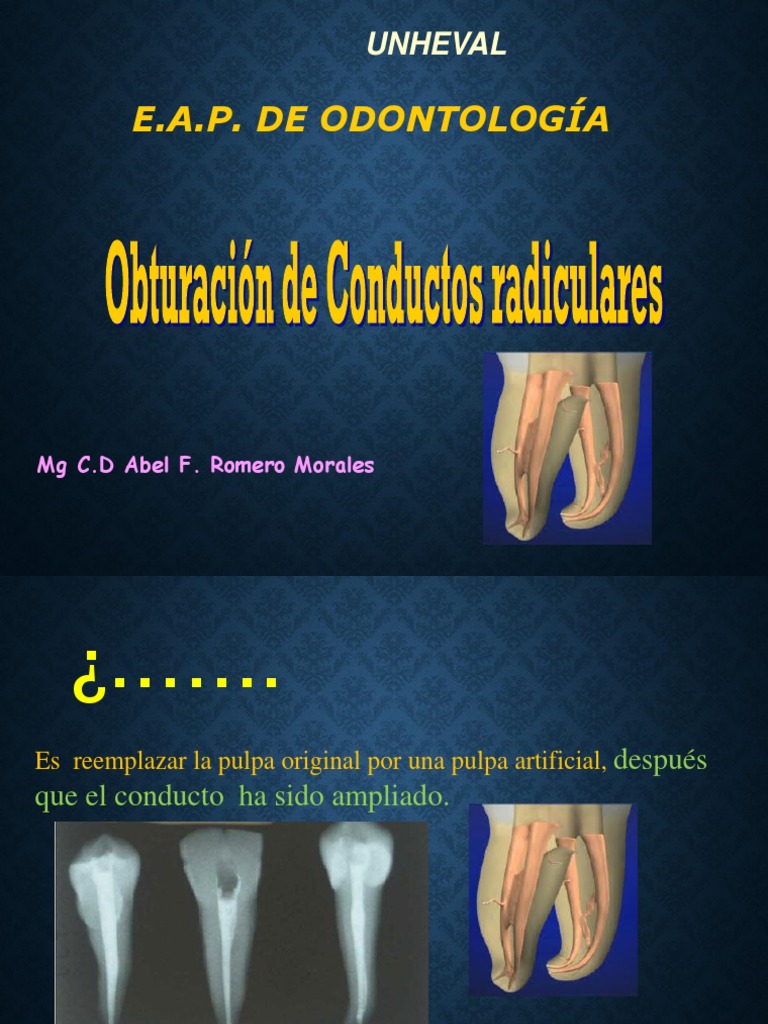 Obturacion Definitiva de Conductos Radiculares | PDF | Ciencias de la ...