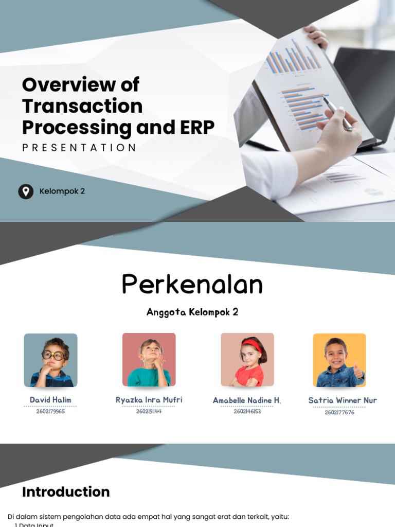 Overview of Transaction Processing and ERP PDF | PDF