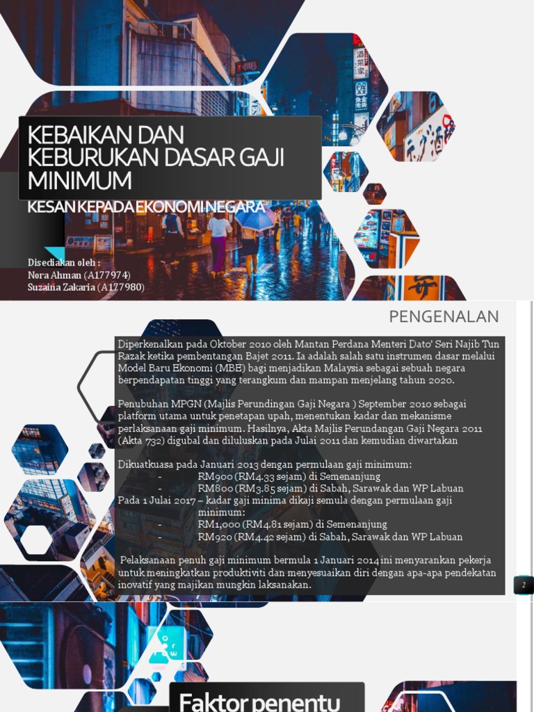 Slide 2 KEBAIKAN DAN KEBURUKAN DASAR GAJI MINIMUM PDF | PDF