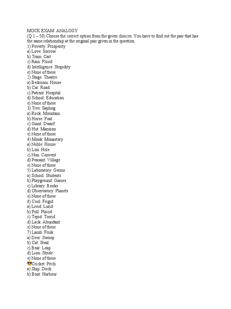 Mock Exam | PDF | Verb | Grammatical Number