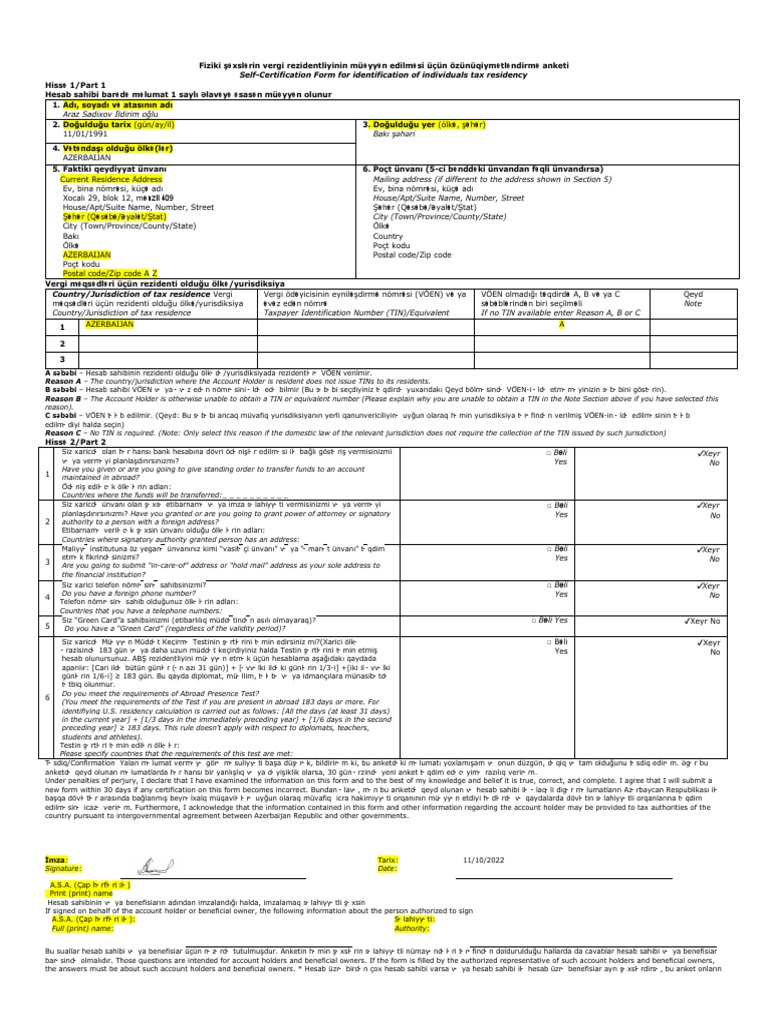 Anket Forması | PDF