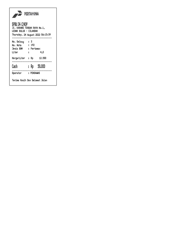 Nota Test | PDF | Pengelolaan Keuangan & Uang