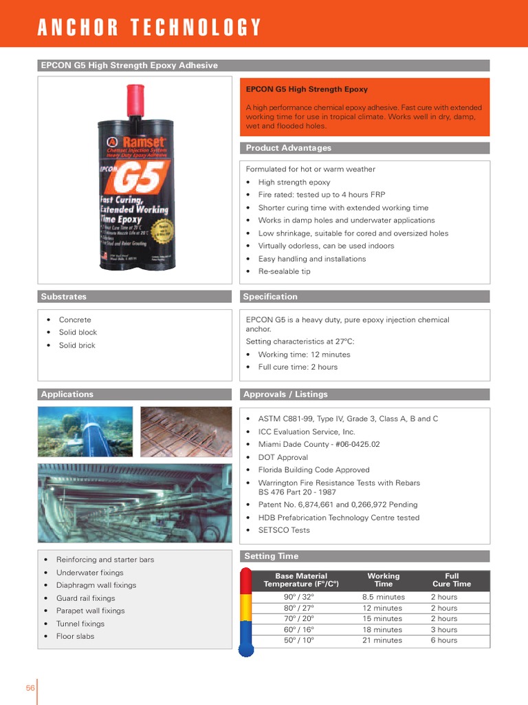 Catalogue ma tít cấy thép Ramset Epcon G5 PDF | PDF