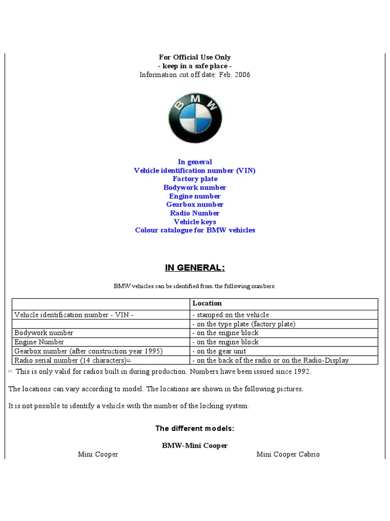 For Official Use Only - Keep in A Safe Place | PDF | Manual ...