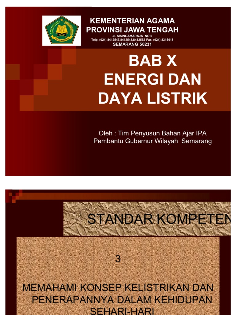 Daya Dan Energi Listrik | PDF