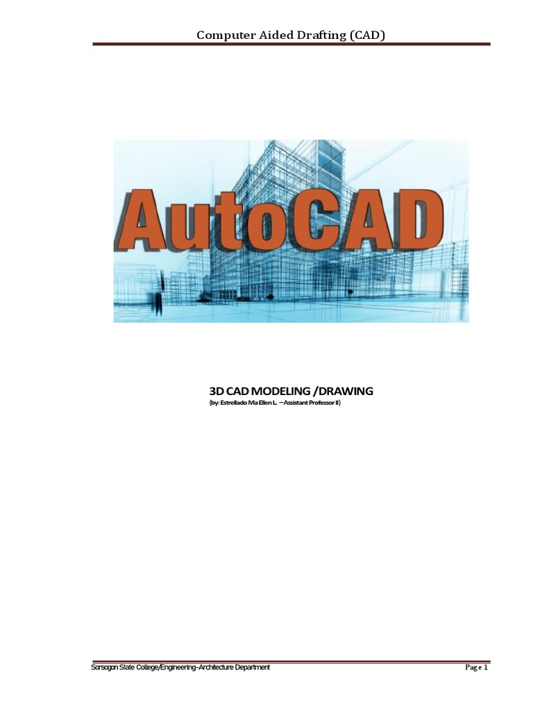 3D CAD Modeling and Workspaces Guide | PDF | Computer Aided Design | 3 ...