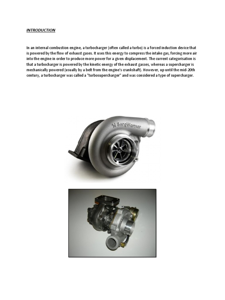 Turbo PDF | PDF | Turbocharger | Engines