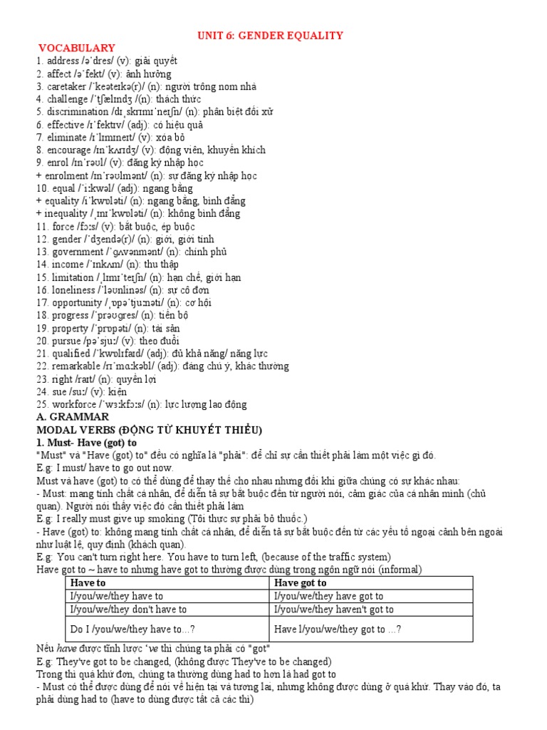 Unit 6 Handout Pdf