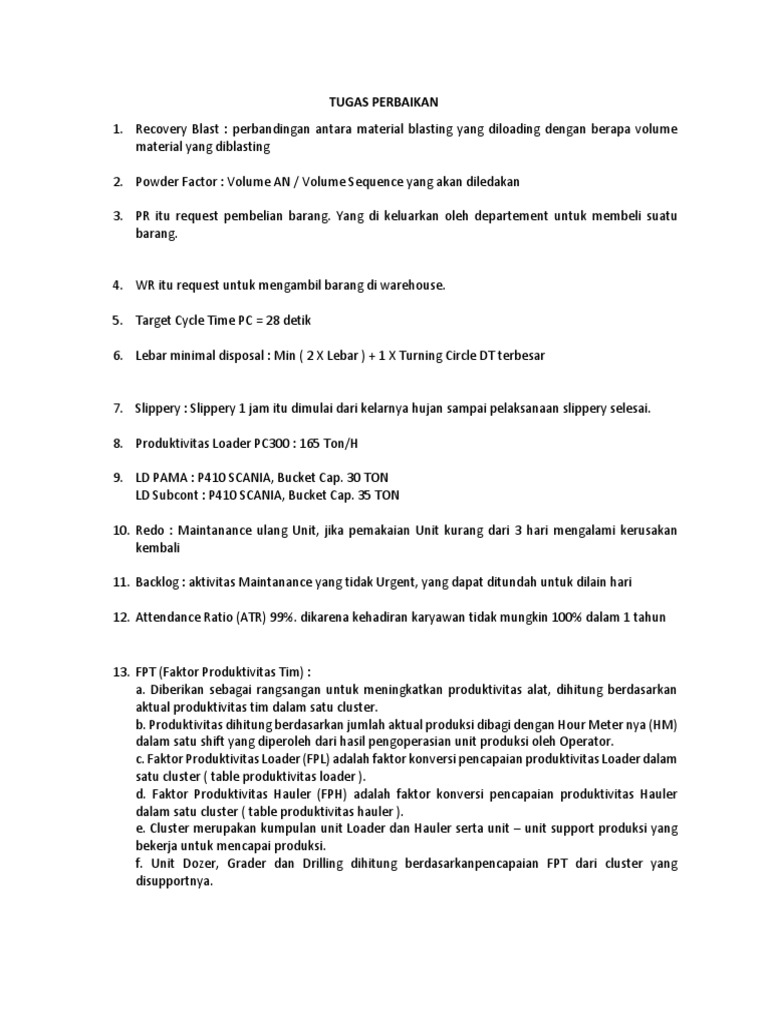 Tugas Perbaikan | PDF