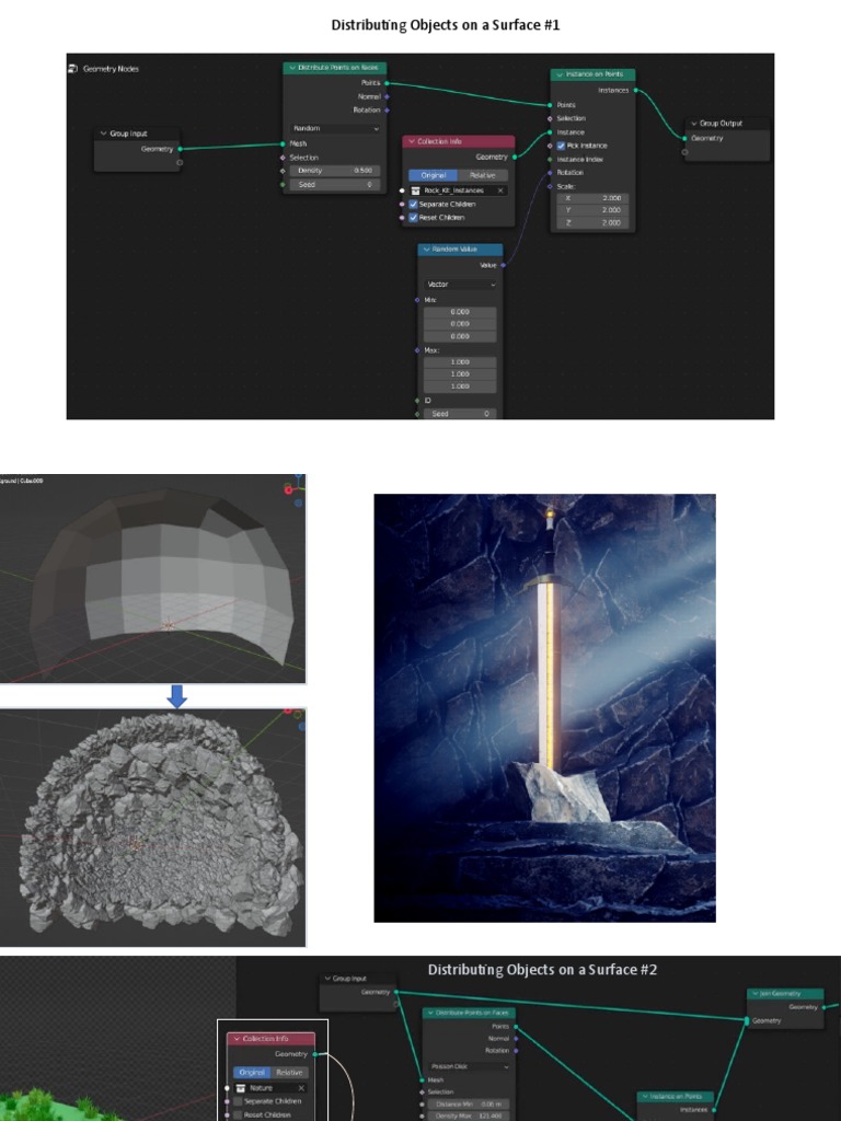 Blender: Some Geometry Nodes Samples | PDF