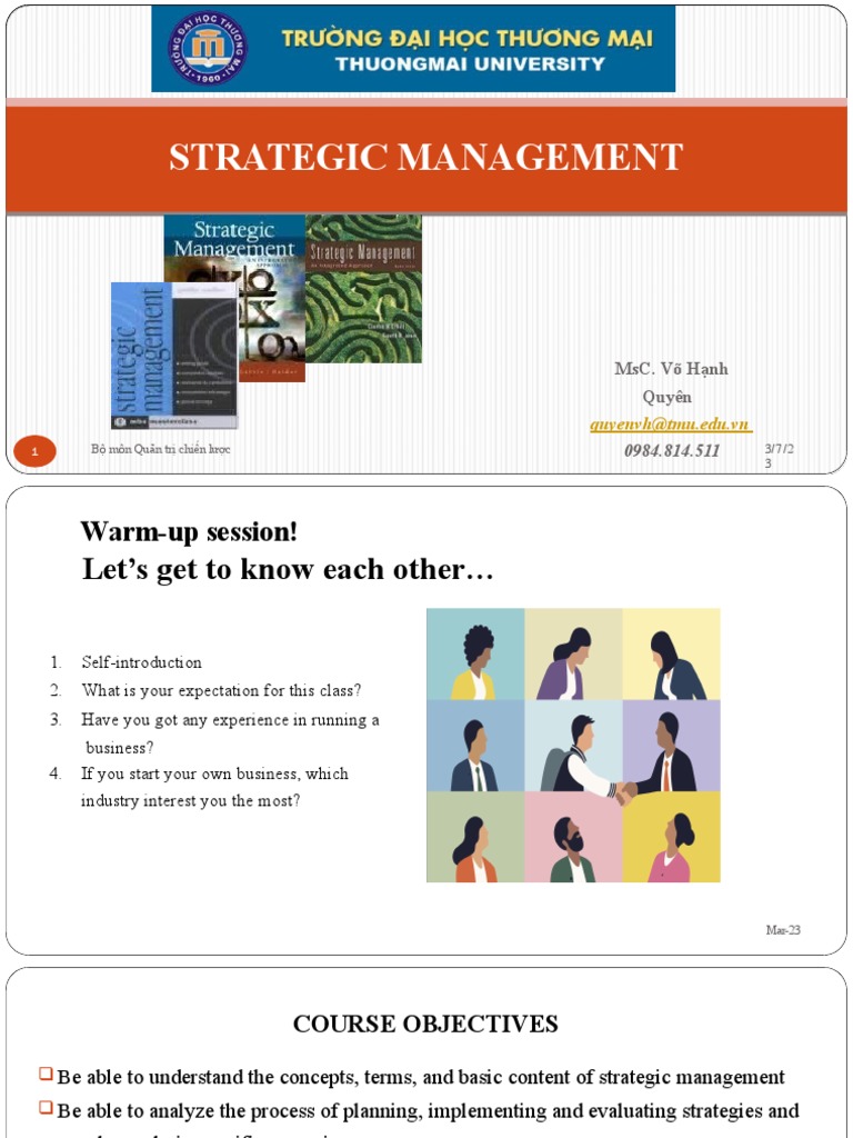 Strategic Management 2022-2023 | Download Free PDF | Strategic Management | Goal