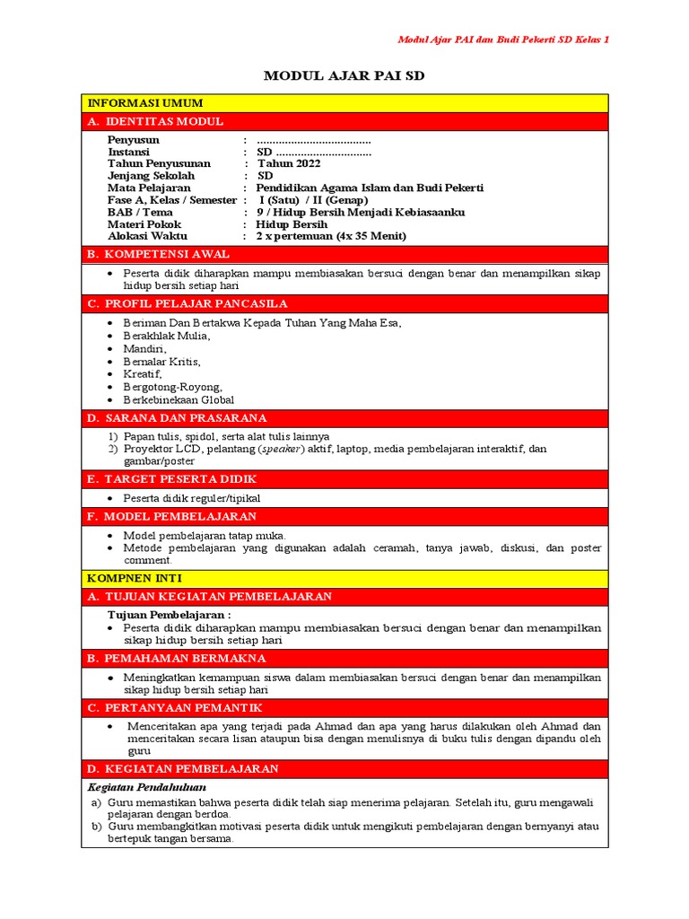 Modul Ajar BAB 9 | PDF