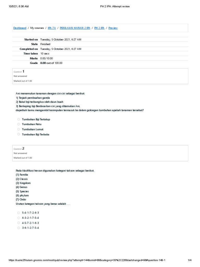PH 2 IPA - Attempt Review | PDF