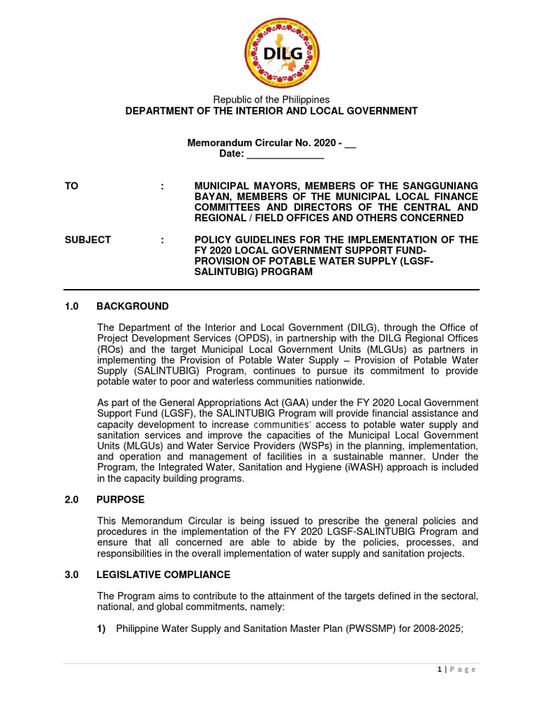 Dilg Memocircular 202024 - cc11d3b170 PDF | PDF