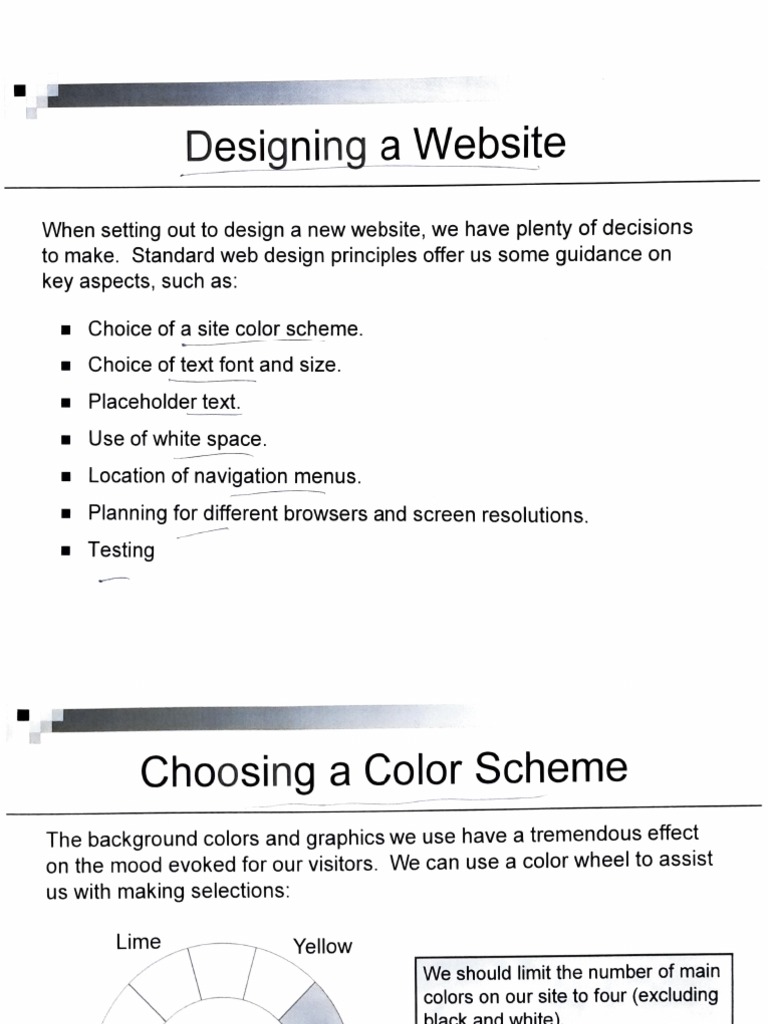 Designing Websites: Key Considerations for Layout, Color, Text and ...