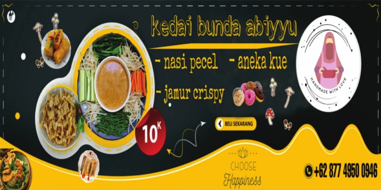 Banner Pecel 100 X 50 CM Finishing Mata Ayam PDF | PDF