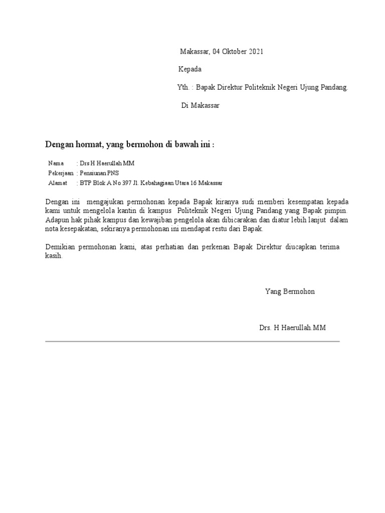 Contoh Surat Situ | PDF