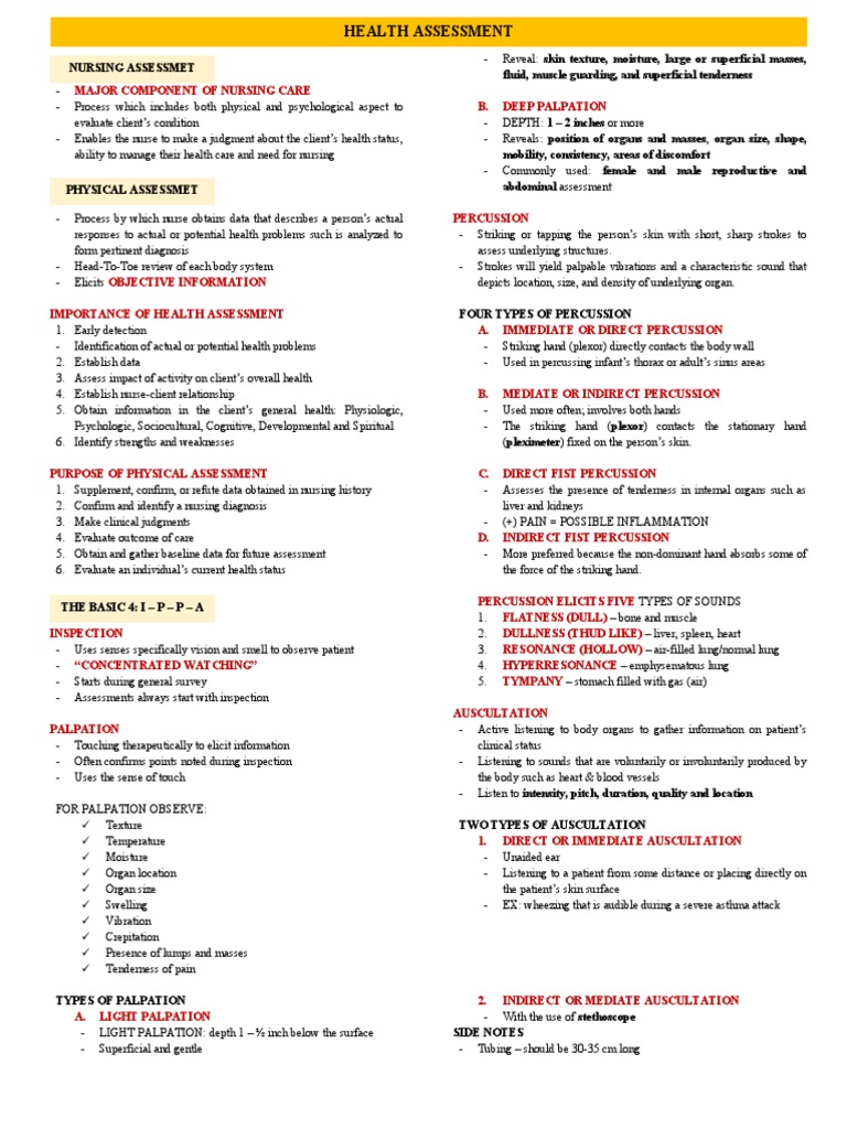 Health Assessment | PDF | Ear | Human Eye
