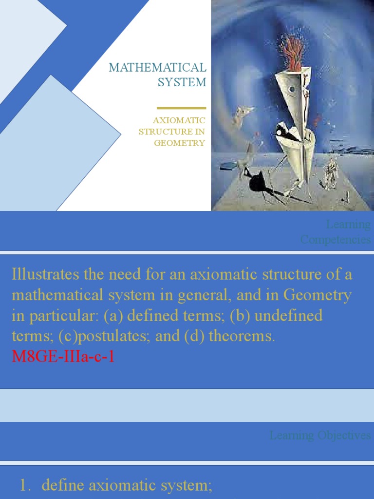 Math Q3 - W2 Axiomatic Structure | PDF | Axiom | Geometry