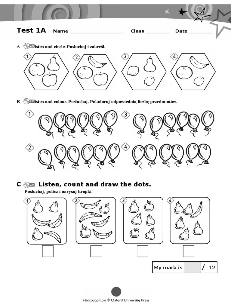Super Sparks 1 Tests | PDF