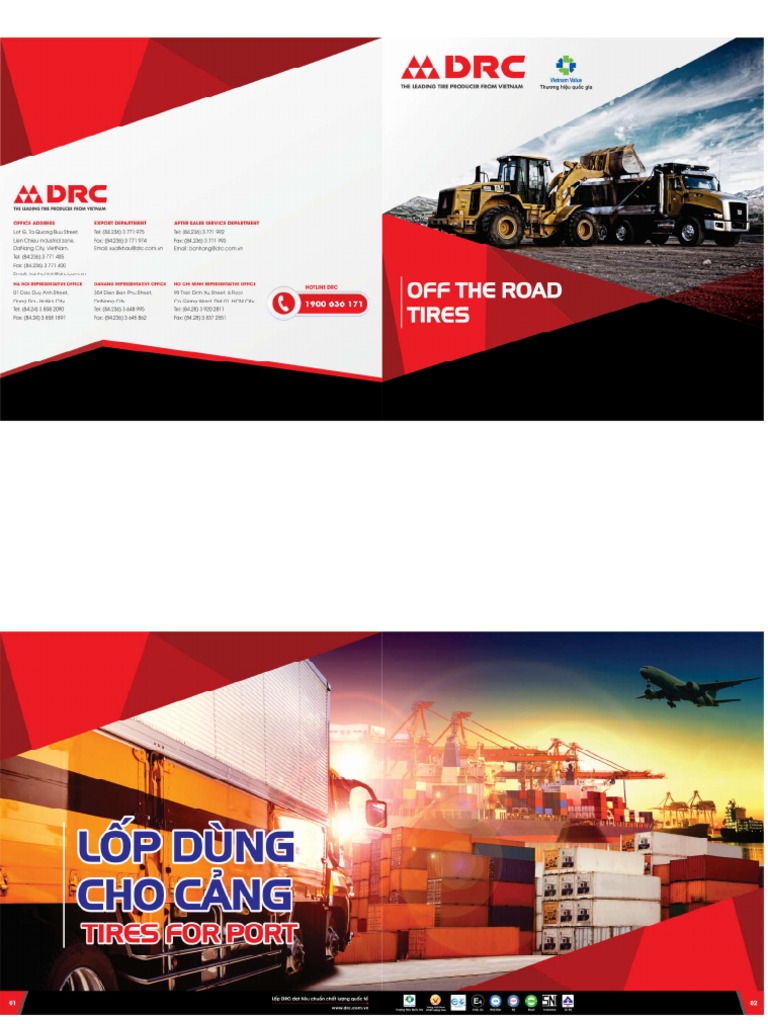 CATALOG DRC- LỐP ĐẶC CHỦNG | PDF