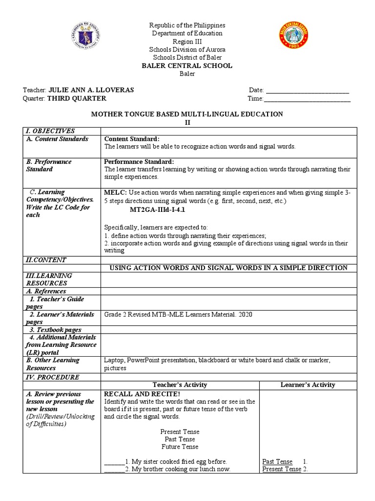 DLP MTB 2 | PDF | Learning | Paragraph