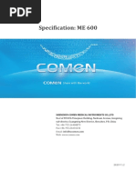 Brochures Infusion Pump ME600 | PDF | Intravenous Therapy | Vacuum Tube