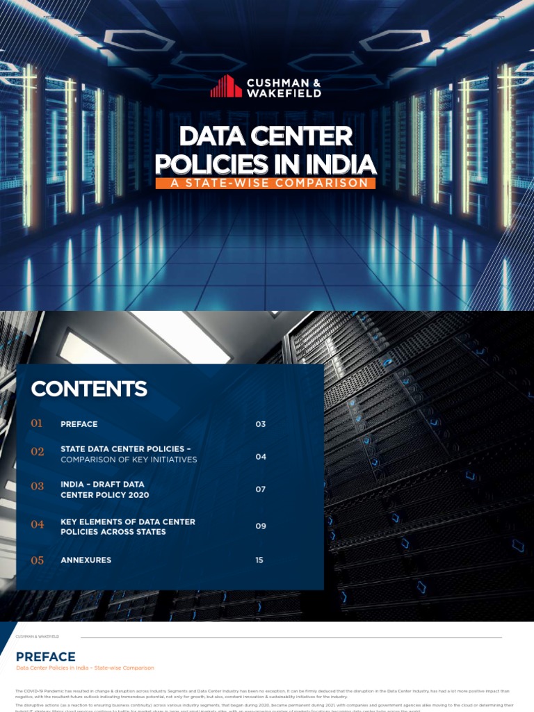 Data Centre Policies in India A Statewise Comparison PDF | PDF ...