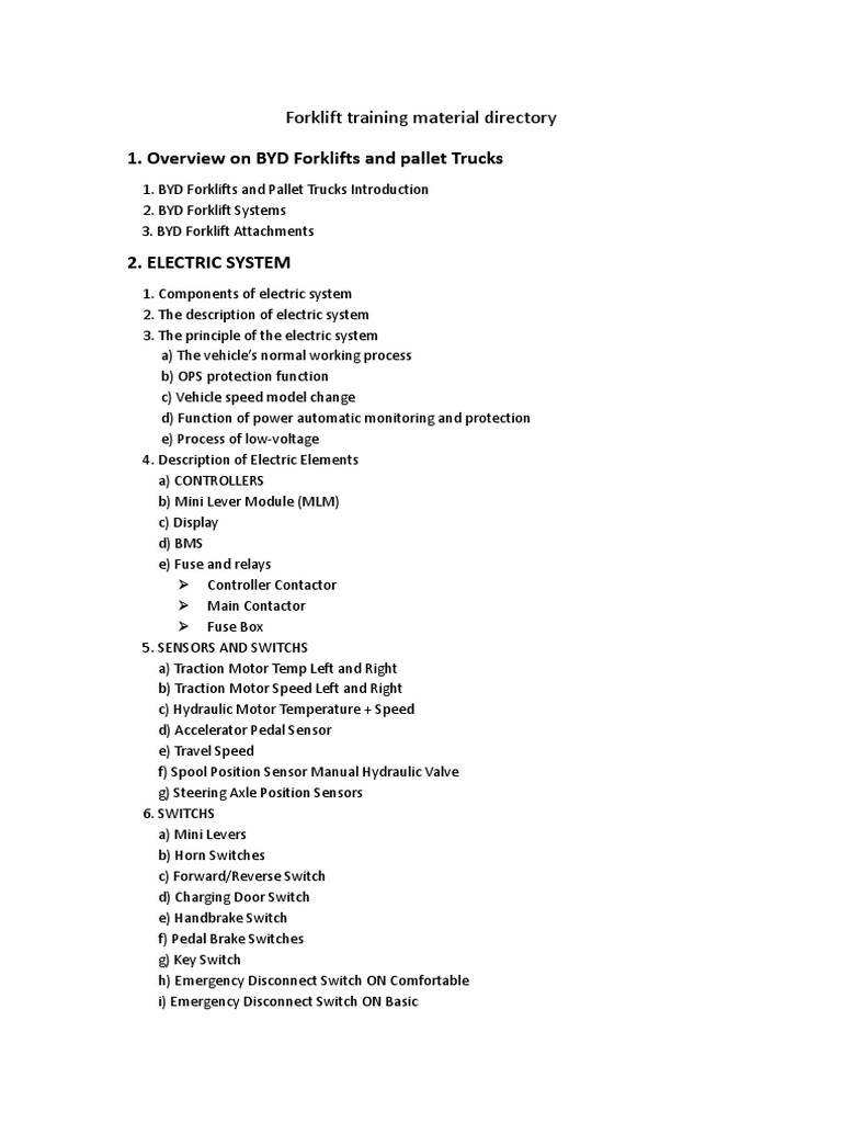 Forklift Training Material Directory | PDF | Forklift | Elevator