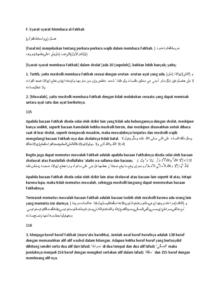 Tata Cara Membaca Fathihah | PDF
