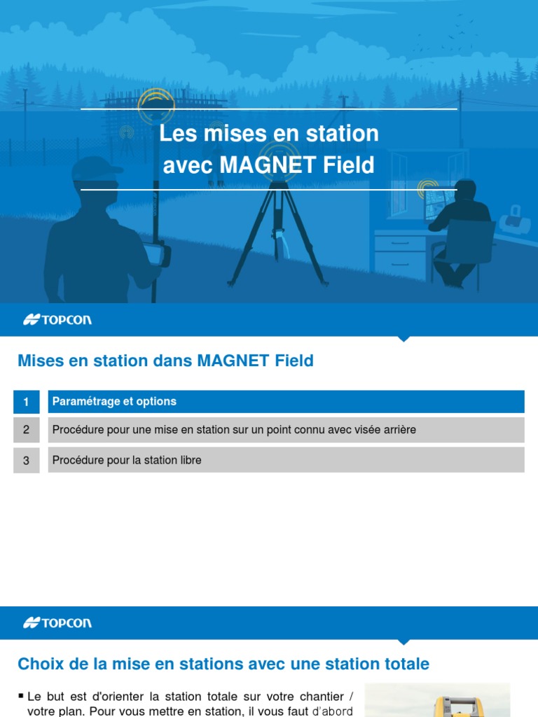 Mises en Station TOPCON MAGNET Field | PDF | Ordinateurs