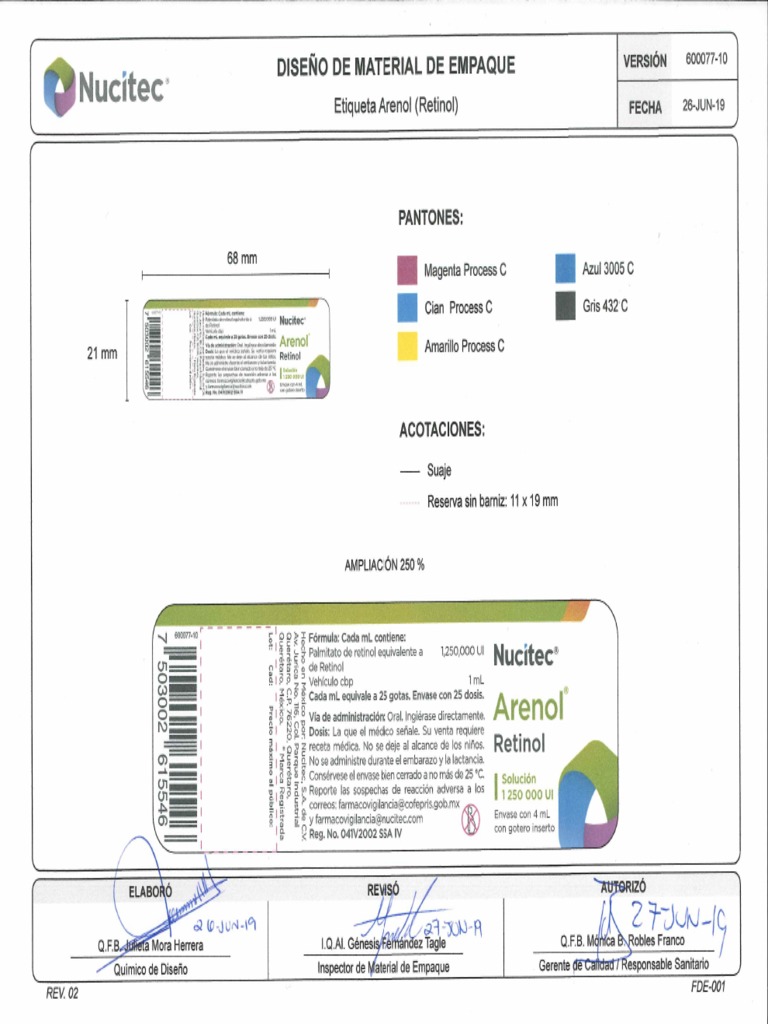 Arenol Retinol Arte RS Nucitec | PDF