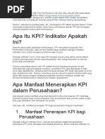 Panduan dan 5 Contoh KPI Karyawan Format Excel | PDF