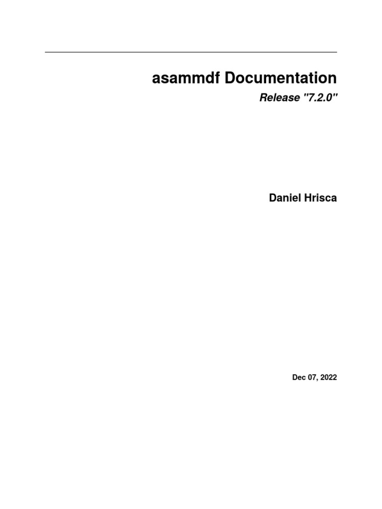 Asammdf PDF | Download Free PDF | Parameter (Computer Programming) | Zip (File Format)