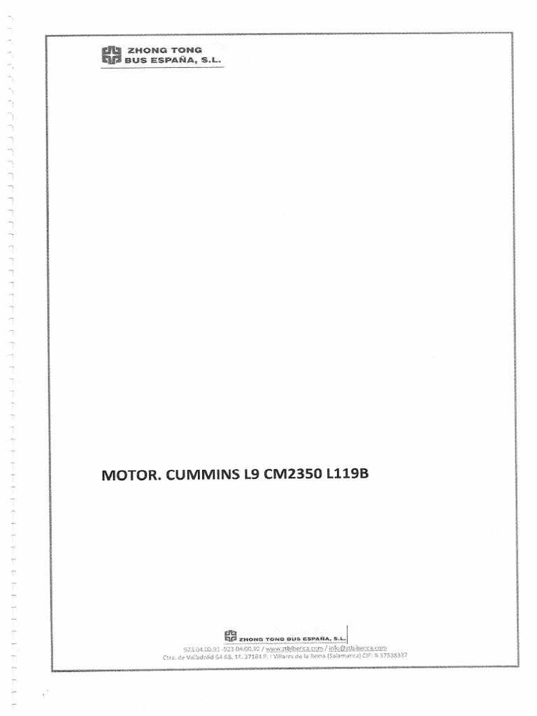 Motor - Cummins L9 CM2350 L119B Parte 1 PDF | PDF