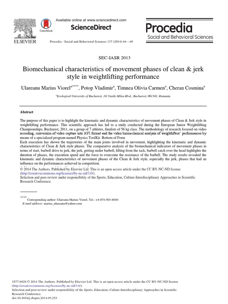 Biomechanical Characteristics of Movemen | PDF | Biomechanics | Force