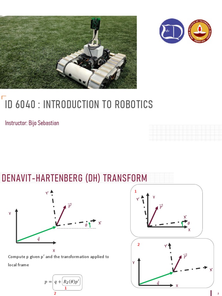 DH Transformation | PDF | Kinematics | Vector Space