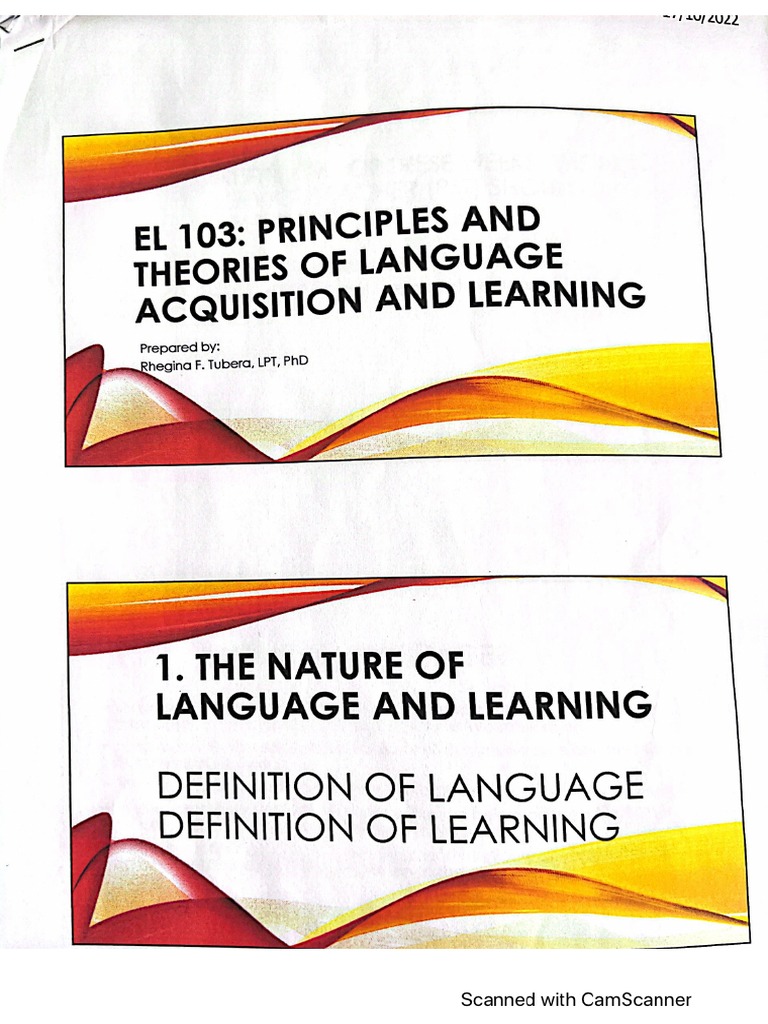 The Nature of Language Learning | PDF
