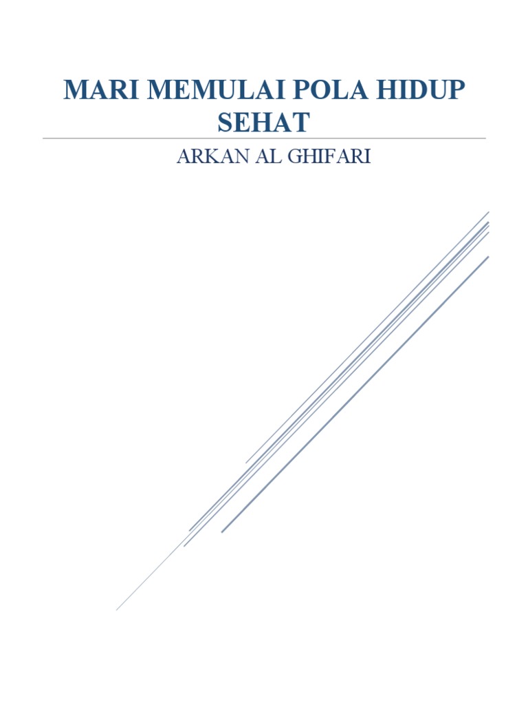 Memulai Pola Hidup Sehat dengan Disiplin | PDF | Pengembangan Diri | Kesehatan Holistik