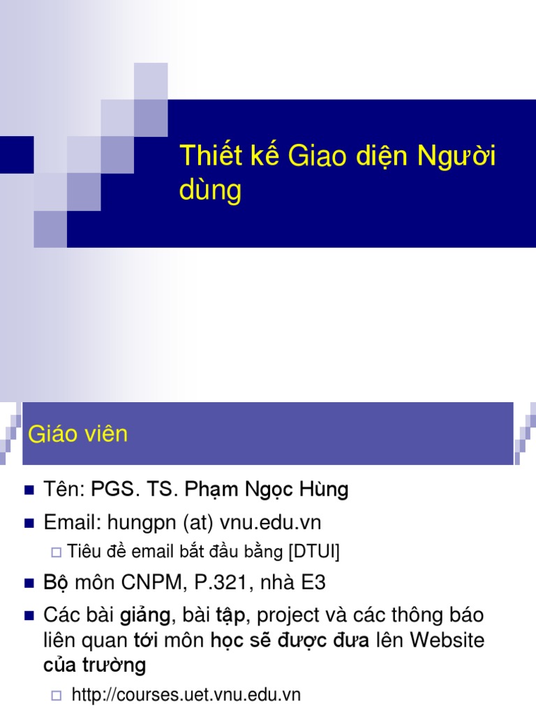 Thiết kế Giao diện Người dùng | PDF