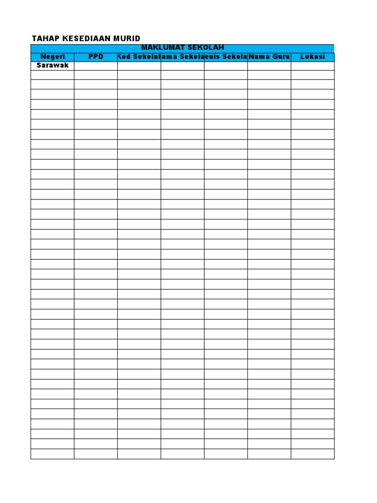 Borang Kesediaan Murid | PDF