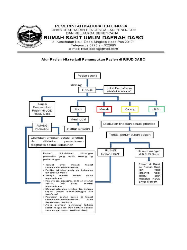 Alur Pasien Bila Terjadi Penumpukan Pasien - 1 | PDF