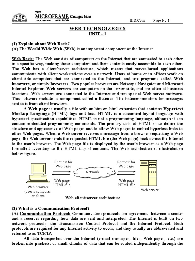 (2005) Web-1 | PDF | World Wide Web | Internet & Web
