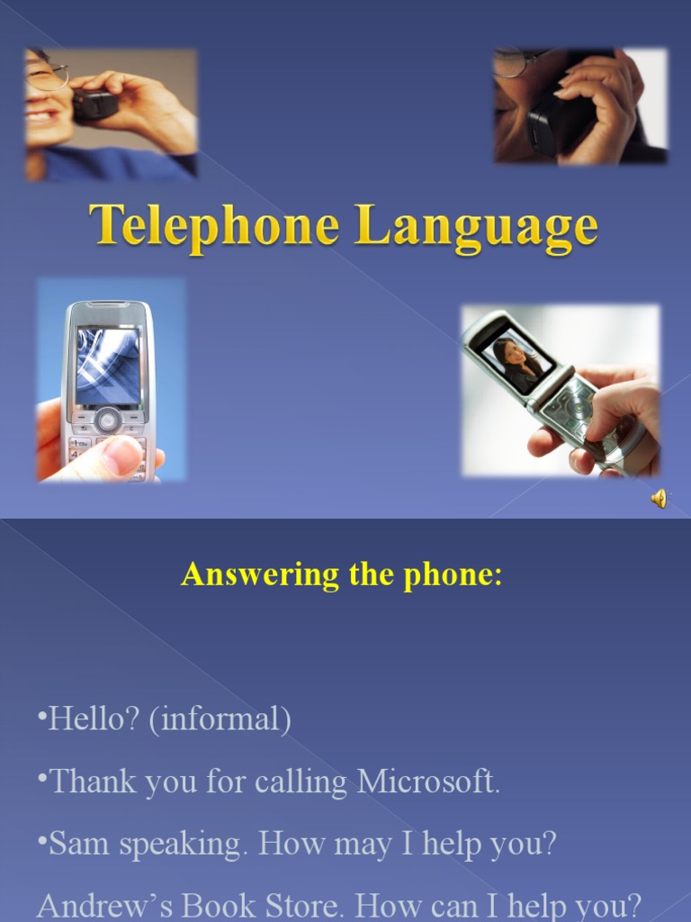 Telephone Language | PDF