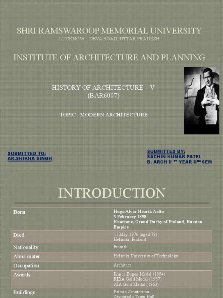 Alvar Aalto | PDF | Architectural Design | Architecture