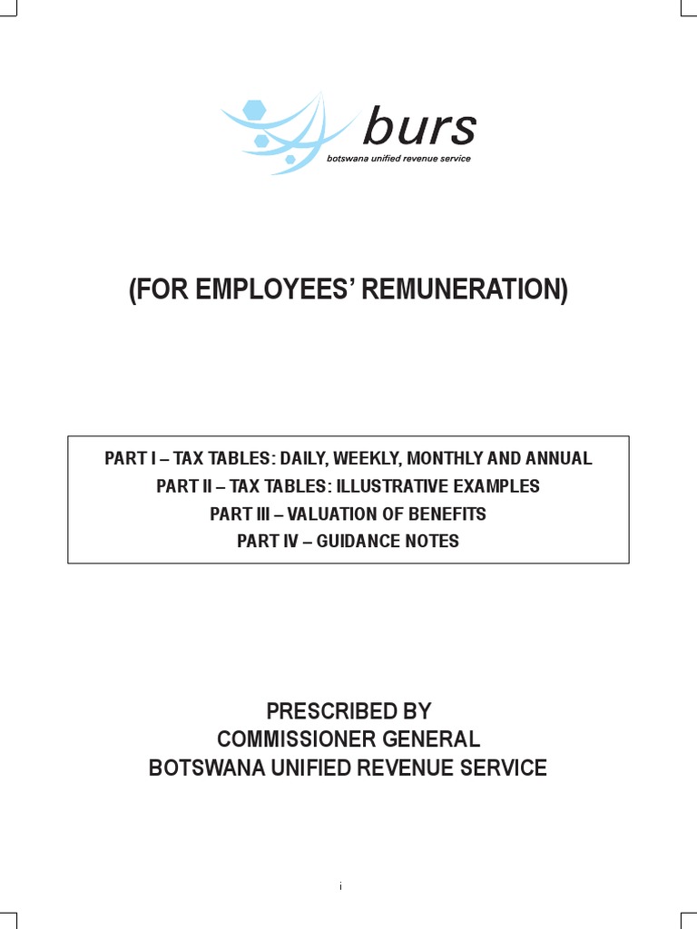 Burs Final Tax Table PDF | PDF | Pension | Taxes